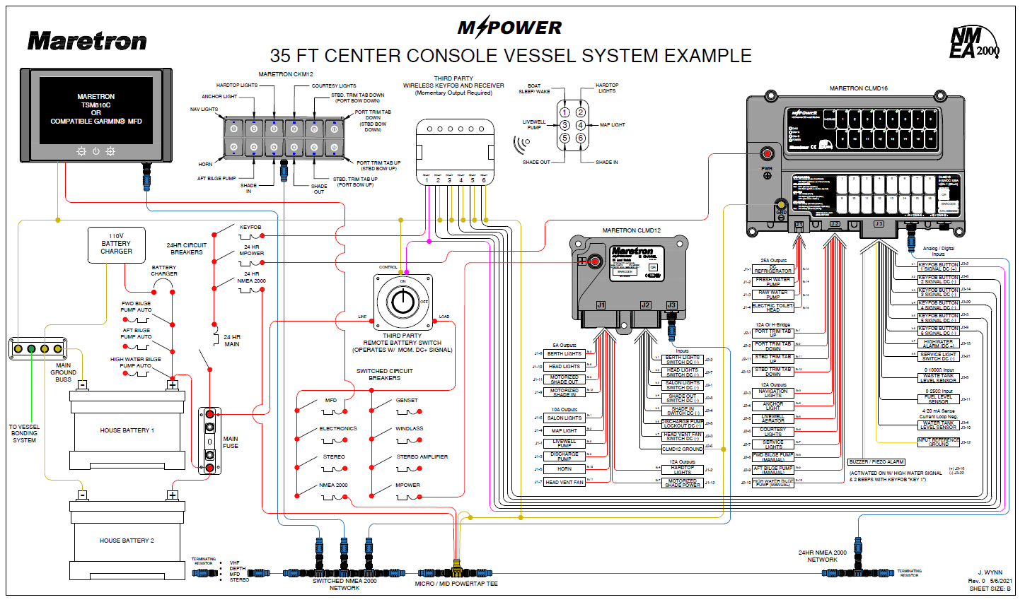 MPower 35 ft Center Console - Maretron